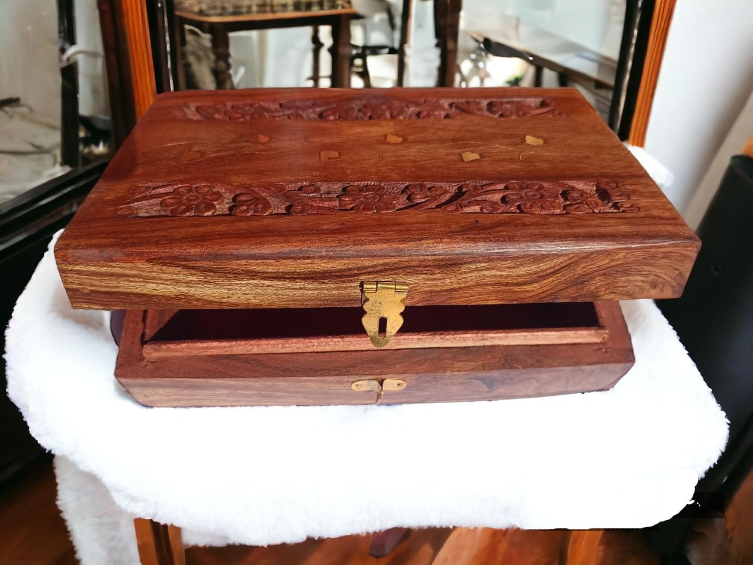 Handmade Wooden Jewellery Box - Rotary Club